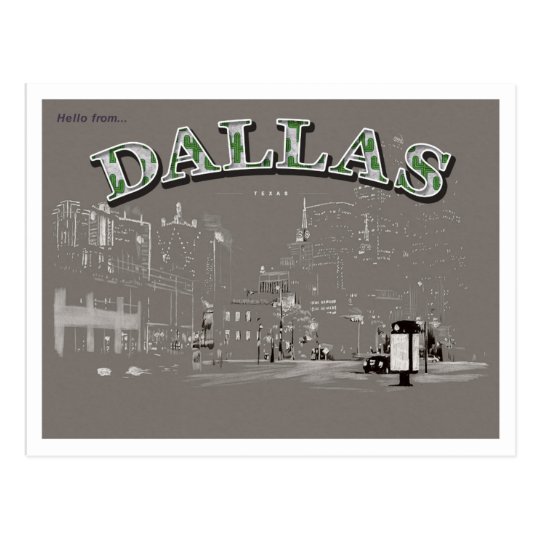 Hello from Dallas Texas Postcard | Zazzle.com