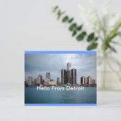 Hello From Detroit, Michigan Postcard | Zazzle