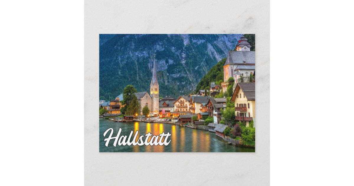 Hello From Hallstatt, Austria Postcard | Zazzle