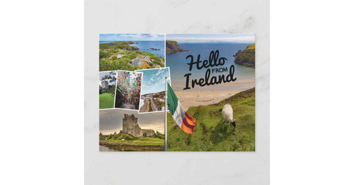 Hello from Ireland Postcard | Zazzle