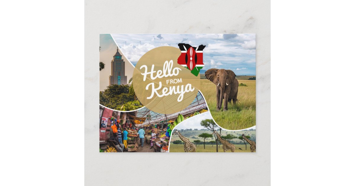 Hello From Kenya Postcard | Zazzle