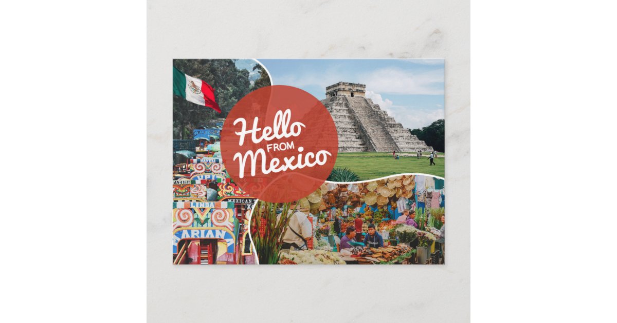 Hello From Mexico Postcard | Zazzle