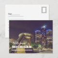 Hello From Michigan Postcard | Zazzle
