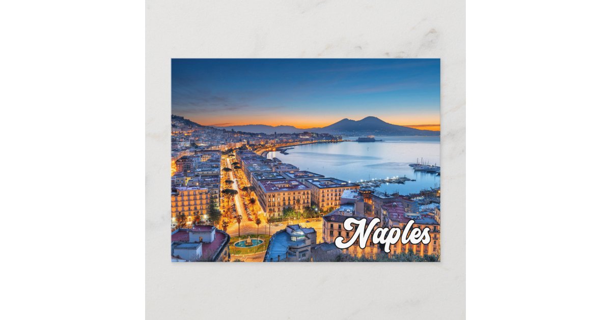 Hello From Naples, Italy Postcard | Zazzle