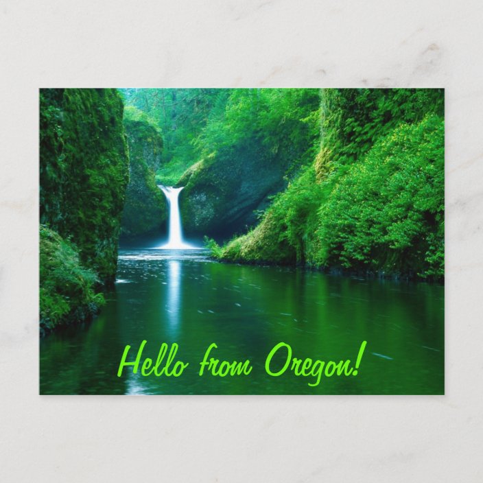 Hello from Oregon Postcard | Zazzle.com