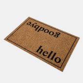 Hello Goodbye Modern Custom Family Doormat | Zazzle