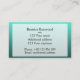 Hello Gradient One Color Teal with Custom Text Business Card | Zazzle