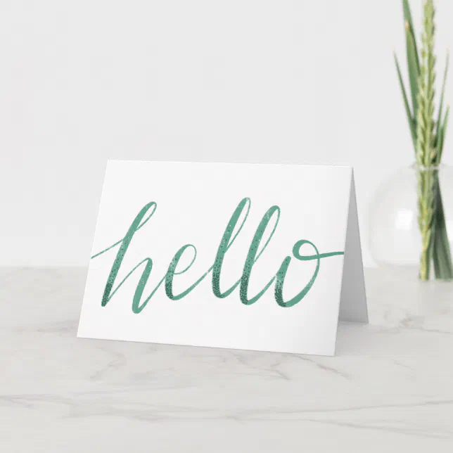 hello greeting card | Zazzle