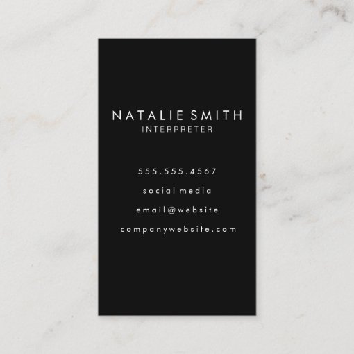 Hello Greetings Business Card | Zazzle