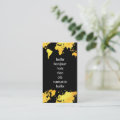 Hello Greetings | Map of The World Business Card | Zazzle