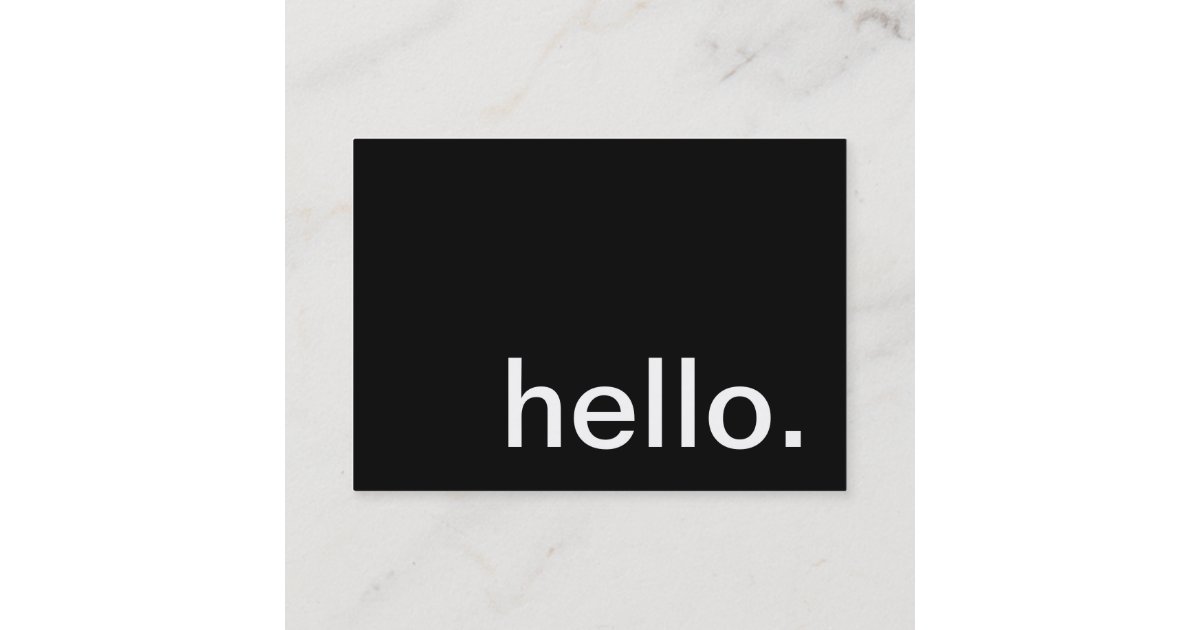 hello. how are we doing? business card | Zazzle