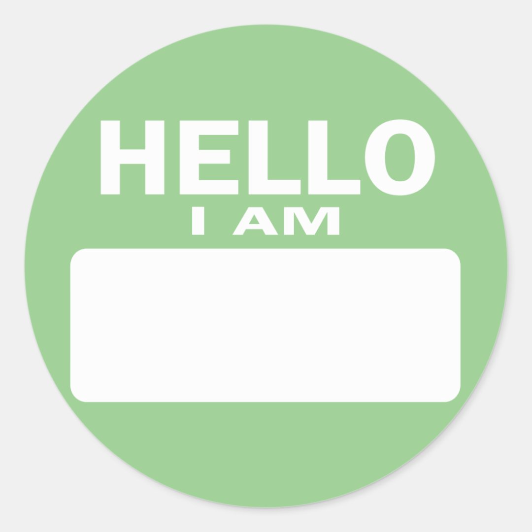 Hello I Am - name tag | Zazzle