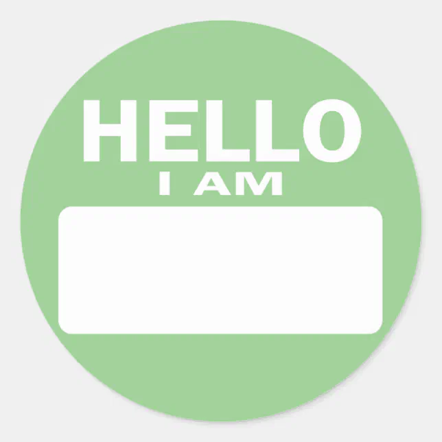 Hello I Am - name tag | Zazzle