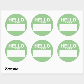 Hello I Am - name tag | Zazzle