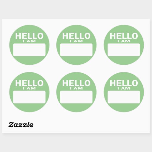 Hello I Am - name tag | Zazzle
