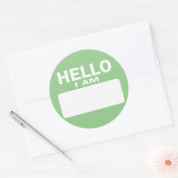 Hello I Am - name tag | Zazzle