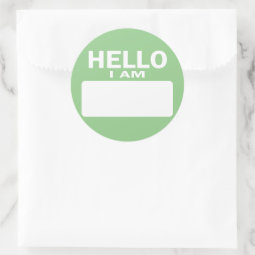 Hello I Am - name tag | Zazzle