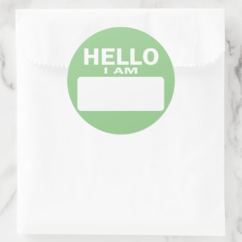 Hello I Am - name tag | Zazzle