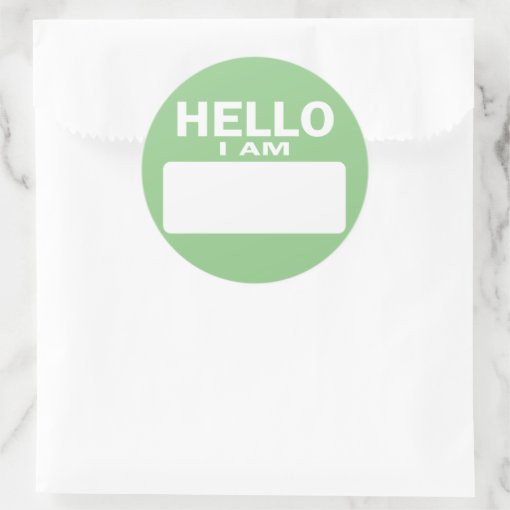 Hello I Am - name tag | Zazzle