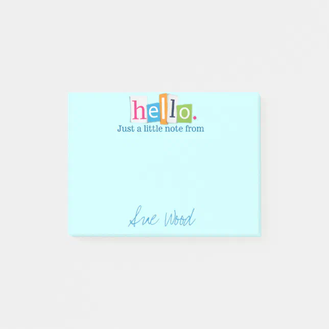 Hello, Just a Little Note Post-it® Note) | Zazzle