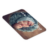 Hello Little Man | Photo Birth Announcement Magnet | Zazzle