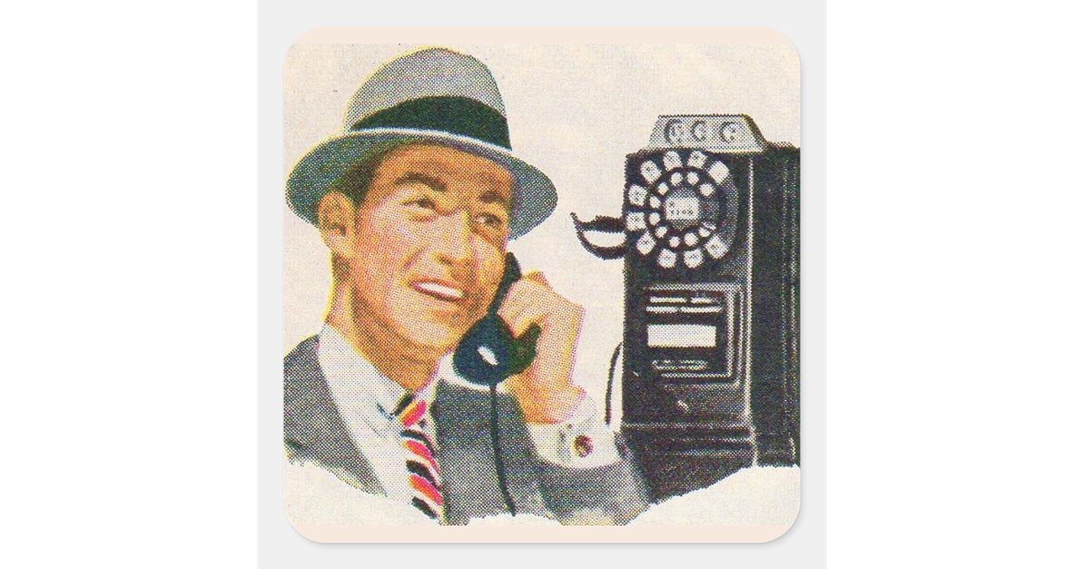 Hello, Mabel? It's Tony. Square Sticker | Zazzle