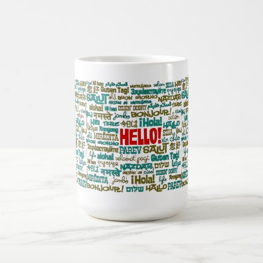 Hello (Multi Language) Mug | Zazzle.com