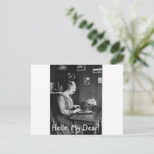 Hello, My Dear Postcard | Zazzle