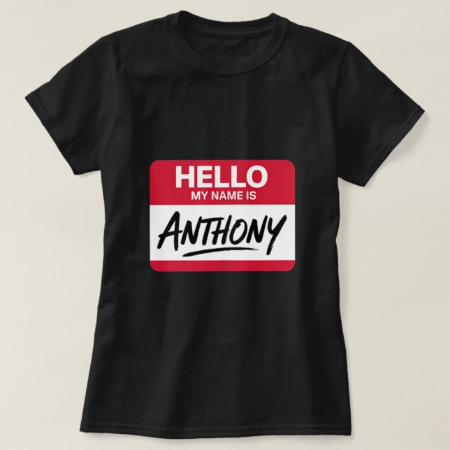 anthony name tag