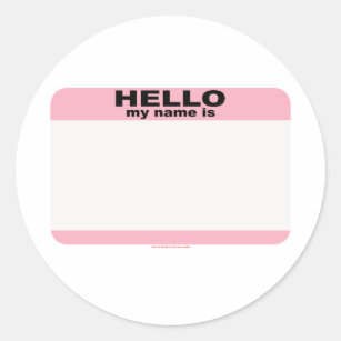 Hello My Name Is Stickers | Zazzle