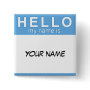 Hello My Name is Button | Zazzle