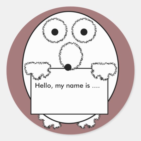 Hello my name is ice breaker event Sticker | Zazzle.com