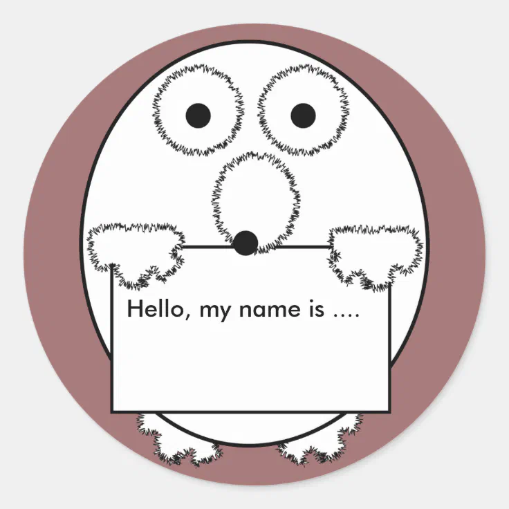 Hello my name is ice breaker event Sticker | Zazzle