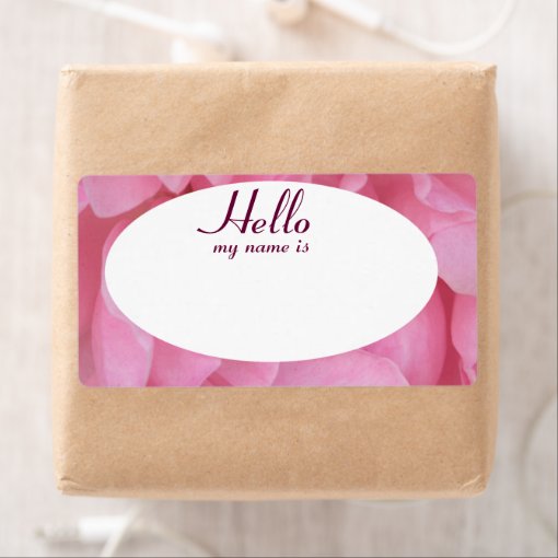 Hello, my name is_ label | Zazzle