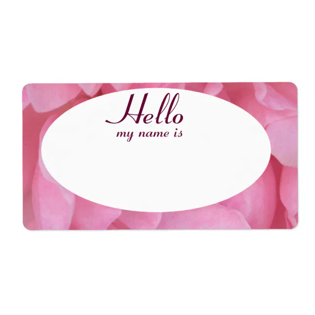 Hello, my name is_ label | Zazzle