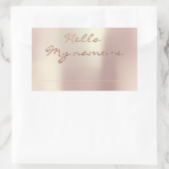 Hello My Name Is Tag Family Class Meeting Rose | Zazzle