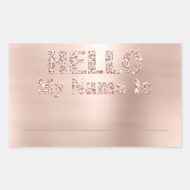 Hello My Name Is Tag Reunions Class Meeting Sparkl | Zazzle