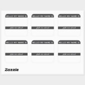 Hello name tag Ask Me About | Zazzle