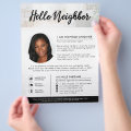 Hello Neighbor Real Estate Agent Introduction Flyer | Zazzle