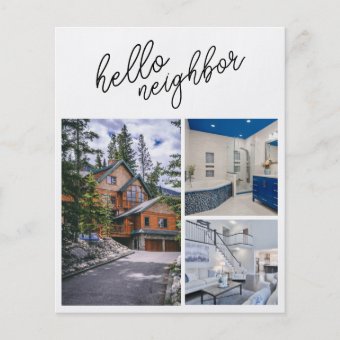 Hello Neighbor Real Estate Farming Flyer | Zazzle