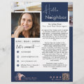 Hello Neighbor Real Estate Introduction Flyer | Zazzle