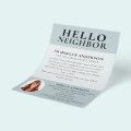 Hello Neighbor Real Estate Marketing Introduction Flyer | Zazzle