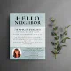 Hello Neighbor Real Estate Marketing Introduction Flyer | Zazzle