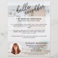 Hello Neighbor Real Estate Marketing Introduction Flyer | Zazzle