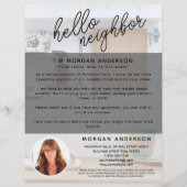 Hello Neighbor Recipe Real Estate Marketing Flyer | Zazzle