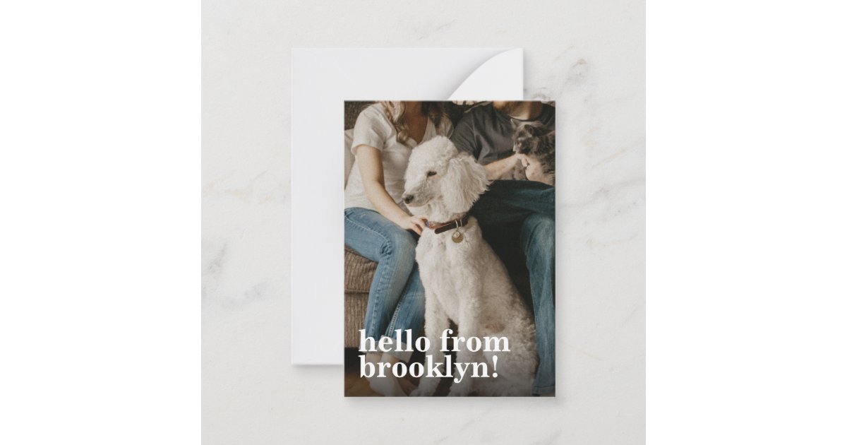 Hello New Home Address Photo Moving Announcement | Zazzle
