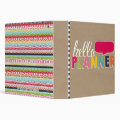 Hello Planner Binder | Zazzle