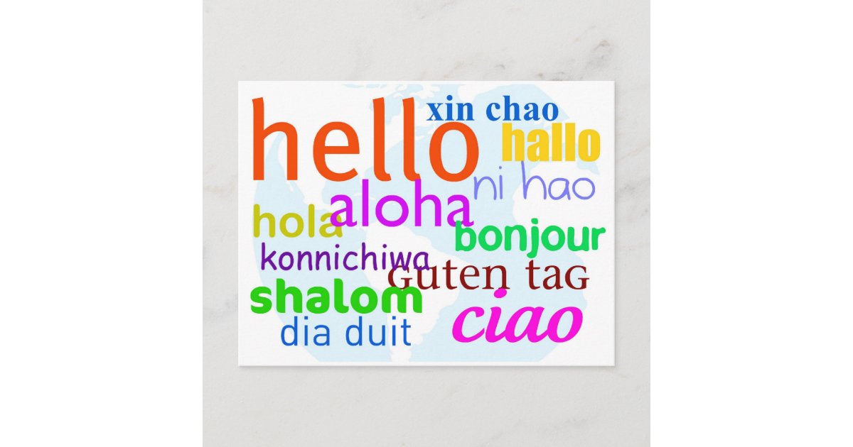 Hello Postcard | Zazzle