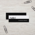 Hello! Profile Business Card | Zazzle