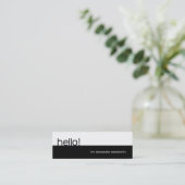 Hello! Profile Business Card | Zazzle